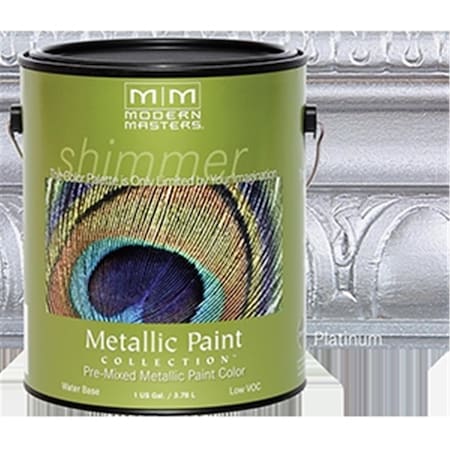 Modern Masters ME591 1 Gallon Platinum Metallic Paint - Semi Opaque ...