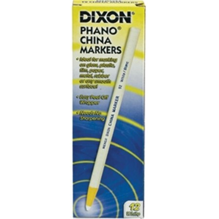 Dixon White China Markers - 12 Pack, 12Pk 152820 | Zoro