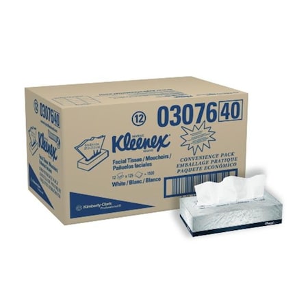 Kimberly-Clark Kimberly-Clark KCC 03076 Kleenex Signal Facial Tissue 8 ...
