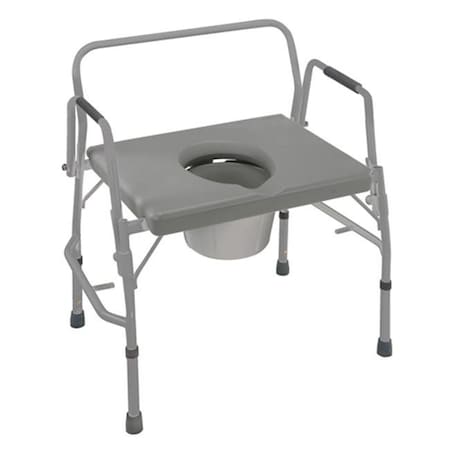 Dmi DMI 802-1203-0300 DMI Extra-Wide Heavy-Duty Drop-Arm Steel Commode ...