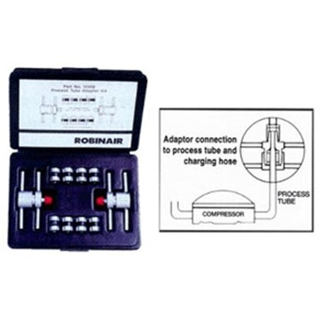 Robinair Robinair 12458 Process Tube Adapter Kit ROB-12458 | Zoro