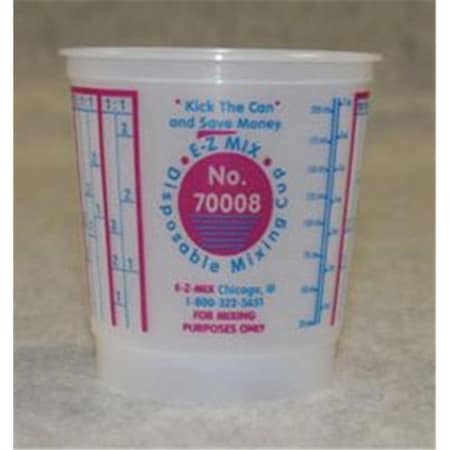 E-Z Mix E-Z Mix EMX-70008 0.5-Pint Plastic Mixing Cups; Box Of 100 EMX ...
