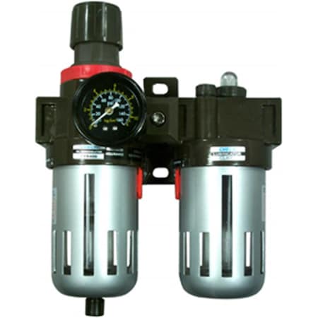 Astro Pneumatic Filter Regulator & Lubricator With Gauge AS335710 | Zoro