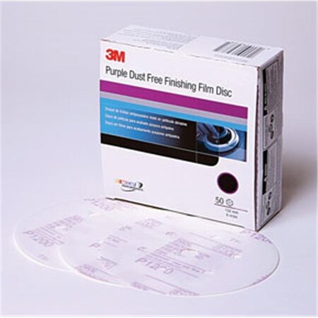 3M 3M Company 3M-30771 6 in. Purple Finishing Film Hookit Disc Dust ...