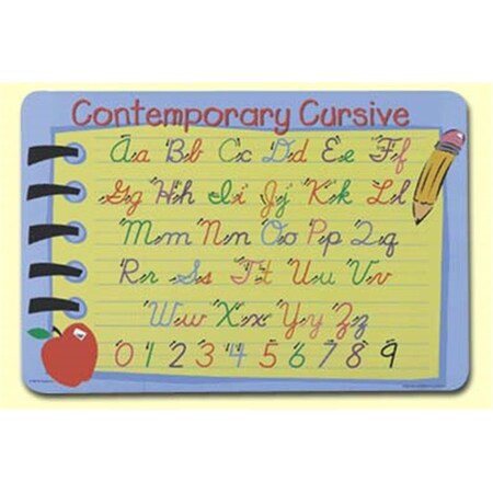 Painless Learning Contemporary Cursive Placemat 4PK CON1 | Zoro