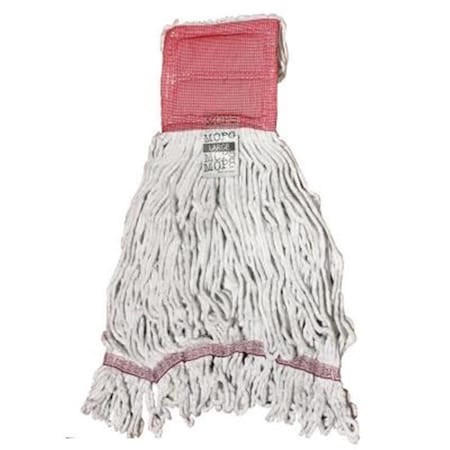 Emsco Group Large 4-Ply Looped End Cotton Mop With Band 6512 | Zoro