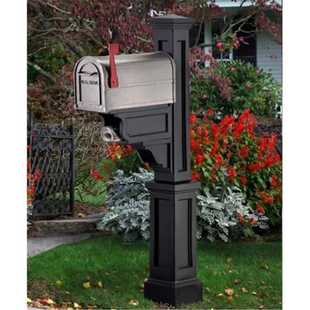 Mayne 5810B 27 x 8 x 56 Black Vinyl Dover Mailbox Post MA375731 | Zoro