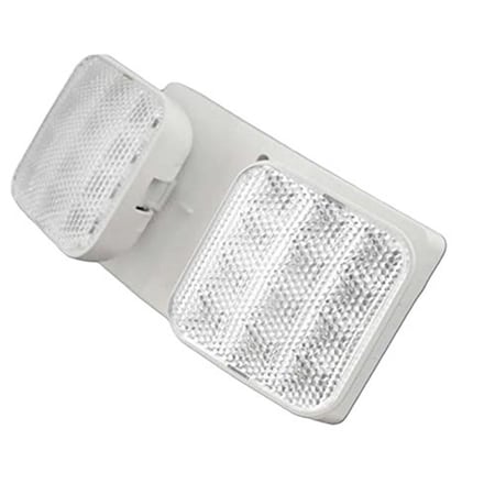 Nicor Emergency Led Remote Dual Head Fixture ERL2-10-WH | Zoro