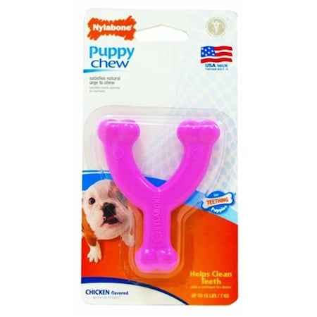 Nylabone Nylabone 18214832409 Puppy Chew Teething Wishbone Chicken ...