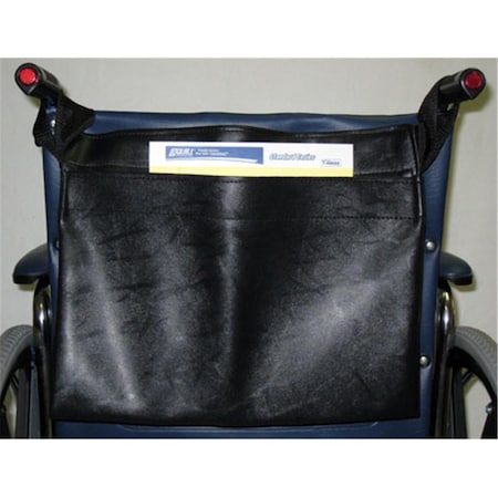 New Solutions Chart Pocket for Wheelchair- Black Vinyl - 9 x 14 x 1.5 ...