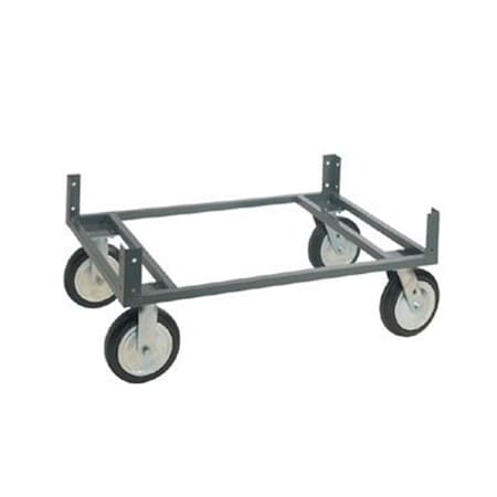Nexel 48 x 24 in. Chrome Dolly Base with 8 x 2.5 in. Pneumatic Casters ...
