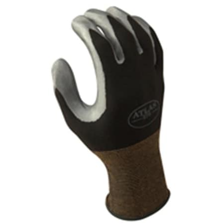 Showa Showa Best Glove 370BM-07.RT Medium Atlas 370 Nitril Black Glove ...
