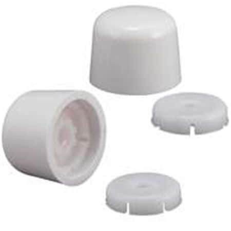 Plumb Pak Plumb Pak PP835-30WHL Round Push On Toilet Bolt Cap - White ...