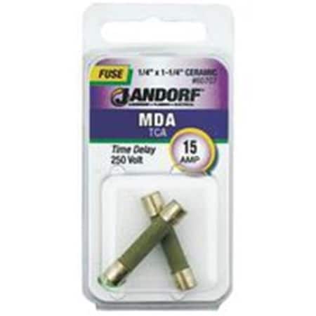 JANDORF SPECIALTY HARDW 15A, 250V AC, Time-Delay, Medium-Voltage Fuse ...