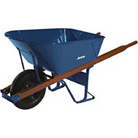 Jackson Professional Tools 5.75 Cu. Ft. Steel Folded Tray Wheelbarrow ...
