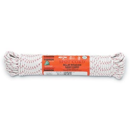 Samson Rope SamsonA Rope .25 in. X 100 in. Cotton Sash Cord Size Group ...