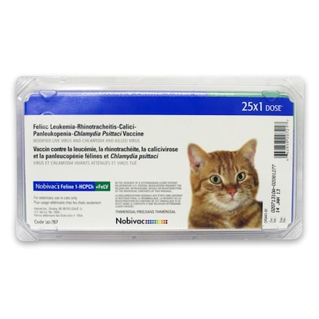 Intervet -Merck Animal Health Nobivac Feline 1-Hcpch Plus Felv 007SCH02 ...