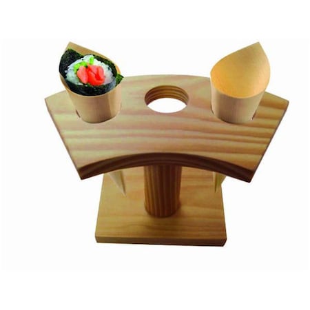 Packnwood 3 Holes Bamboo Cone And Temaki Display, 10PK 210SBAM3 | Zoro