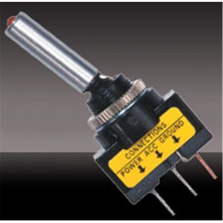 Pilot Automotive Billet Toggle Switch With Blue L.E.D. PL-SW1B | Zoro