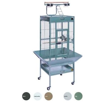 Prevue Pet Products 3151SAGE 18 in. x 18 in. x 57 in. Wrought Iron ...