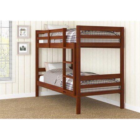 Pivot Direct Econo Ranch Twin Size Over Bunk Bed In Light Espresso PD ...