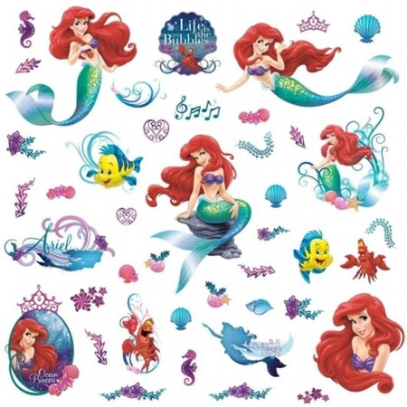 Roommates Room Mates RMK2347SCS The Little Mermaid Peel And Stick Wall ...