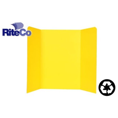 Riteco Raydiant Riteco TriFold Presentation Boards 48 In X 36 In Yellow ...