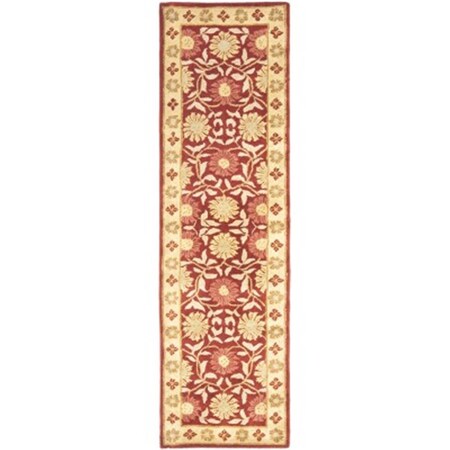 Safavieh 2 ft. - 3 in. x 14 ft. Runner- Traditional Heritage Red And ...