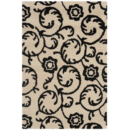 Safavieh 2 ft. 6 in. x 12 ft. Runner Contemporary Soho Beige and Black ...