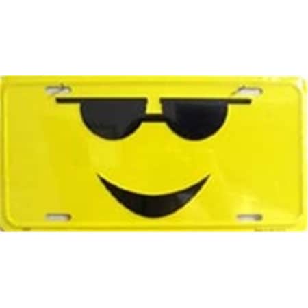 Power House Sunglasses Cool Smiley License Plate- x081 PO125632 | Zoro