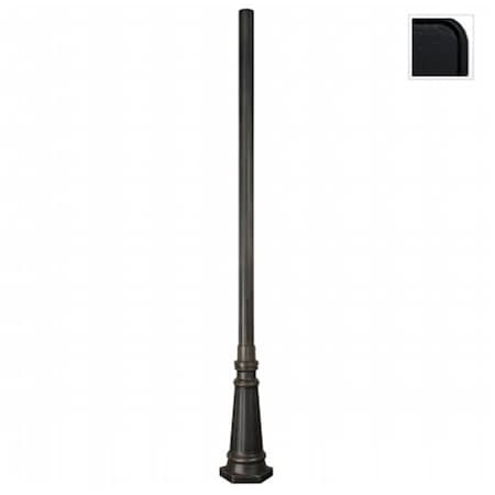 Surface Mount Post 90 H Surface Mount Pole 507-BLK | Zoro