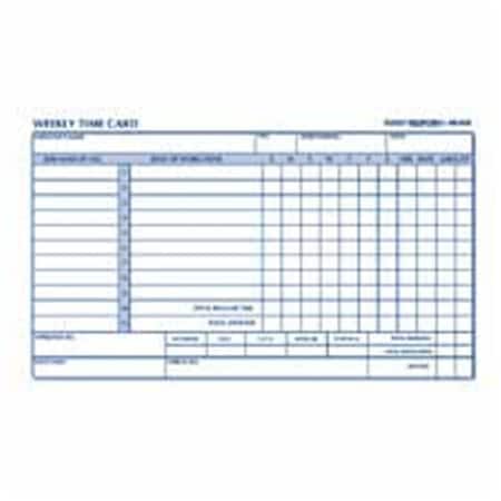 Rediform Rediform Office Products RED4K409 Time Card Pads- For Weekly ...