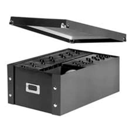 Dynamicfunction Storage Box- CD- 10-.25in.x13-.75in.x6in.- 60 CDs ...