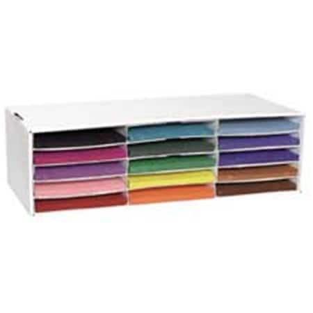 Easy-To-Organize Construction Paper Storage- 15 Slots- 28-.75in.x13 ...