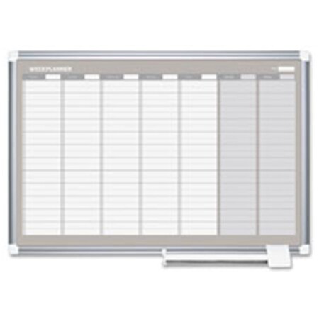Bi-Silque BVC Monthly Planner Board, 36 in. x 48 in., White BI463878 | Zoro