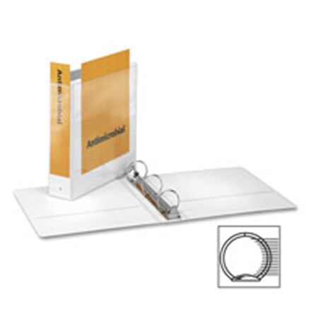 Duratron Round-Ring View Binder;11 in. x 8.5 in.;1.5 in. Capacity;White ...