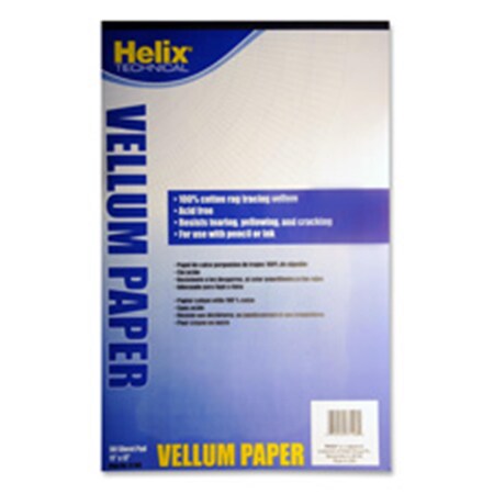 Helix Grid Vellum Pad- 11 in. x 17 in.- 50 Sheets- White HLX37106 | Zoro
