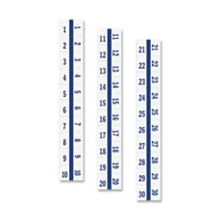 Easy-To-Organize Legal Index Tabs- Blue Edge - 1-10, 100PK EA3739384 | Zoro