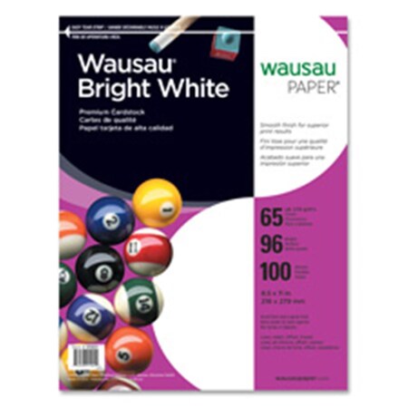 Wausau Papers Wausau Papers WAU91901 Cardstock Paper; 65 lb.; 8.5 in. x ...