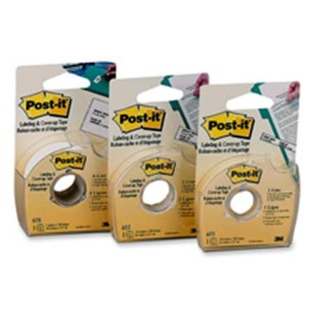 3M Commercial 3M MMM652 Cover Up And Labeling Tape- 2 Line Roll- 1-3in ...