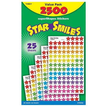 Trend Enterprises Trend Enterprises Super Shapes Star Smiles Sticker ...