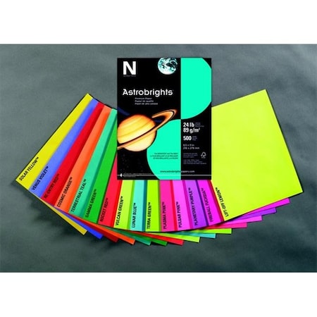 Astrobrights Astrobrights 075825 Acid-Free Copy Paper; Pulsar Pink ...