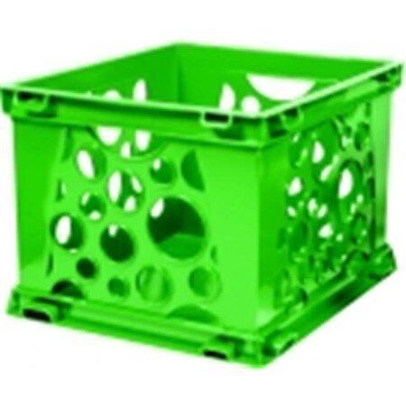 Storex Storex Mini Stackable Storage Crate - Green Apple 1466437 | Zoro