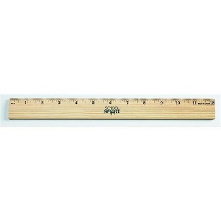 Pen2Paper Single Beveled Metal Edge Wood Office And Desk Ruler;12 In ...