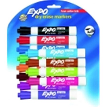 Expo Expo Chisel Tip Low Odor Non-Toxic Dry Erase Marker Set; Pack 12 ...