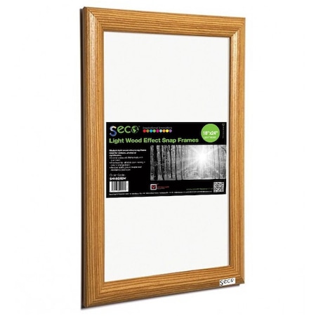 Seco 18 x 24 in Front Load Easy Open Snap PosterPicture Light Wood ...