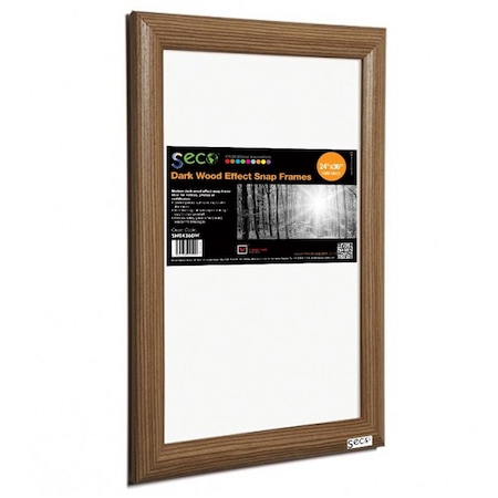 Seco 24 x 36 in. Front Load Easy Open Snap Poster-Picture Dark Wood ...