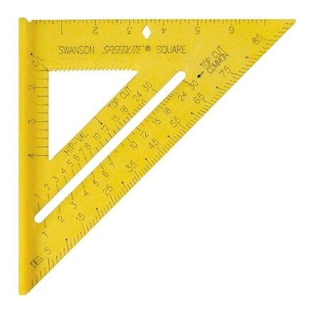 Swanson Swanson T0119 Speedlite Square; Yellow; 8 in. T0119 | Zoro