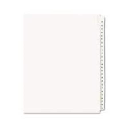 Inkinjection 1700 Allstate Style Legal Side Tab Dividers- 26 Tab- A Z ...