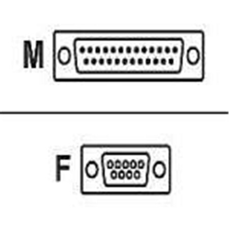 Lantronix 500-163-R Serial Cable Db 25 M Db 9 F YYI1-CK5010 | Zoro